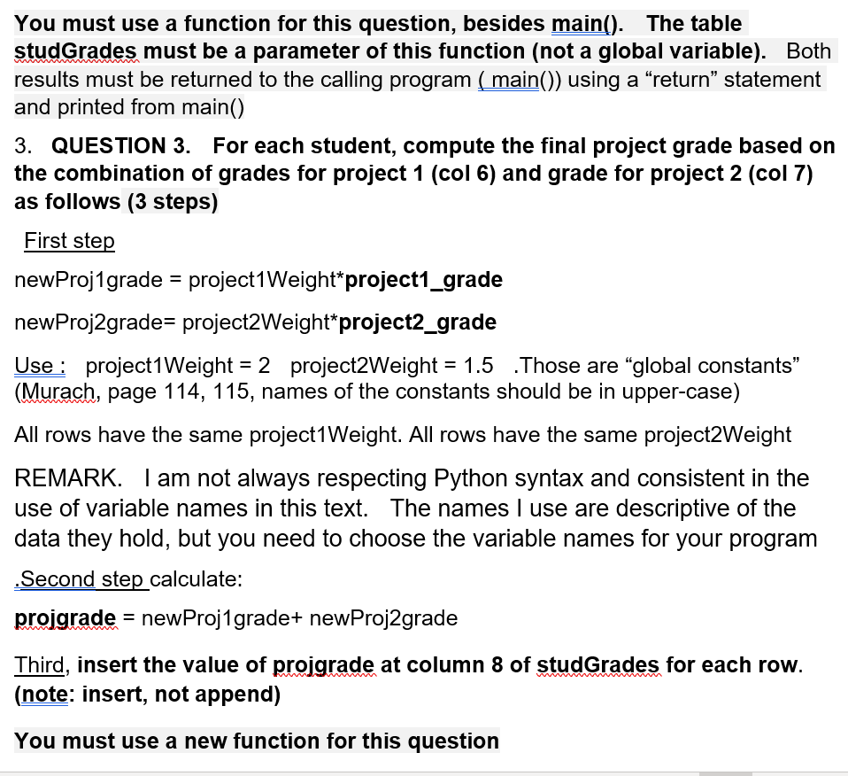 Upload two files: 1) your program with extension”.py” | Chegg.com
