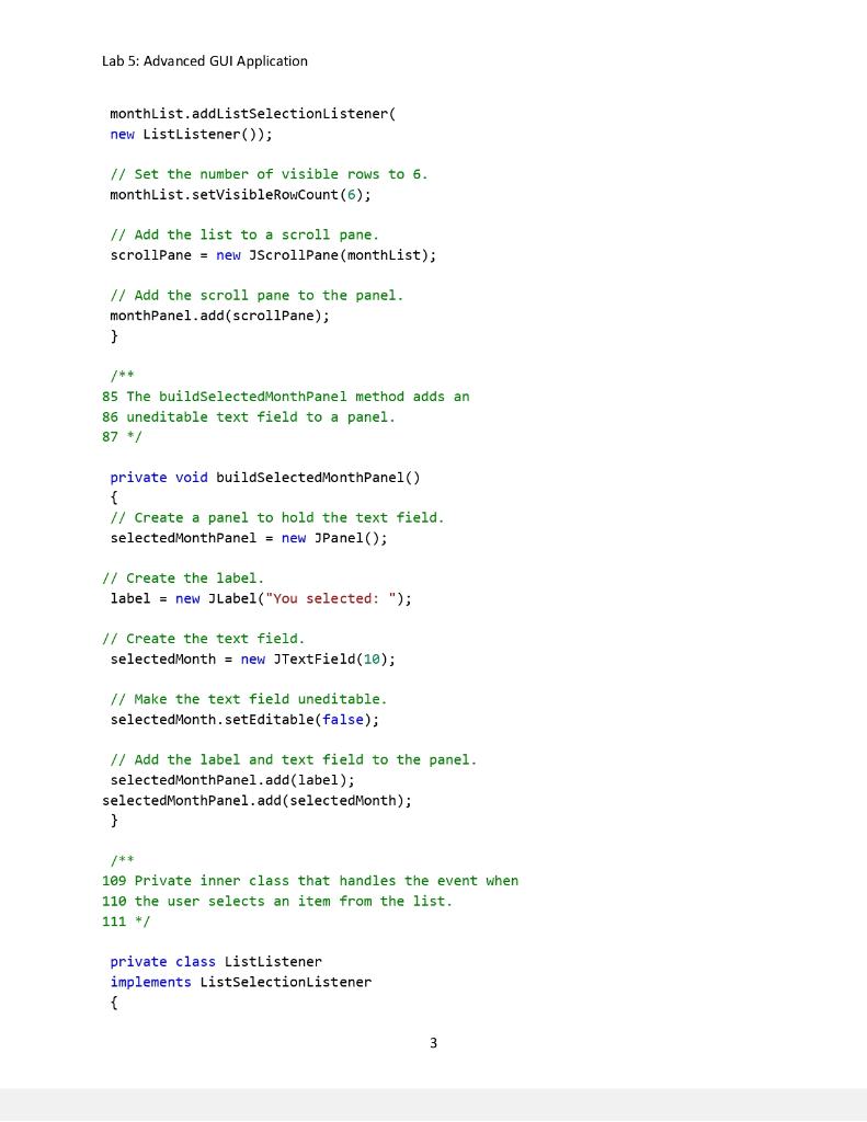 Solved Lab 5: Advanced GUI Application Lab Objectives - Be | Chegg.com