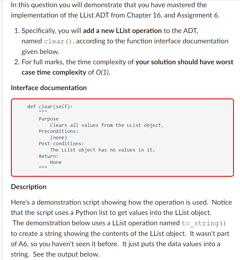 Solved In this question you will demonstrate that you have | Chegg.com