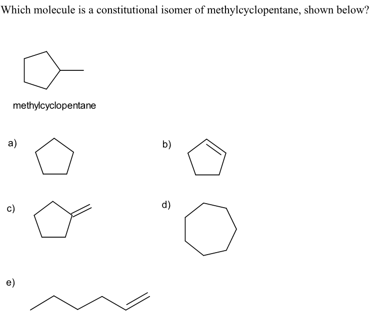 Solved Which molecule is a constitutional isomer of | Chegg.com