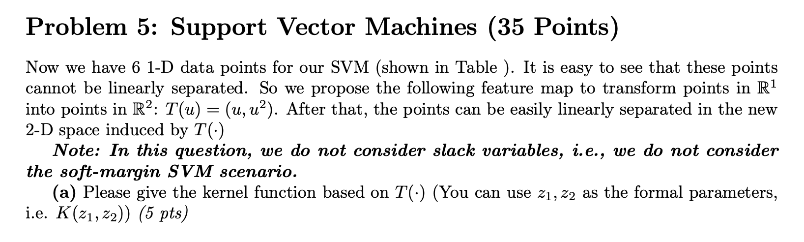 Solved (b) After transforming the data points into R2 space | Chegg.com