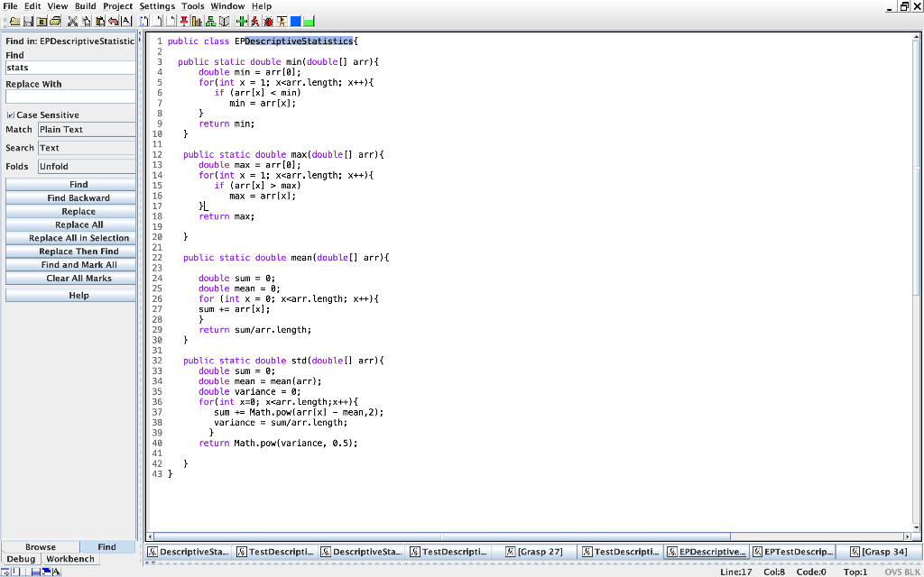 Solved I had a working code with a different name then I | Chegg.com