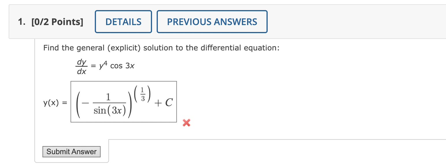 Solved Find the general (explicit) solution to the | Chegg.com