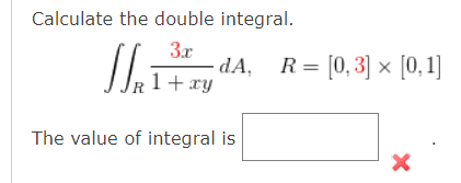 Solved Calculate the double integral. | Chegg.com