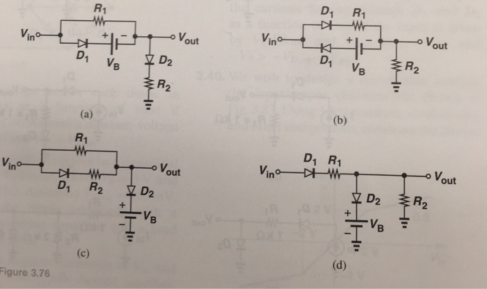 Solved 3.23. Plot the input/output characteristic of the | Chegg.com