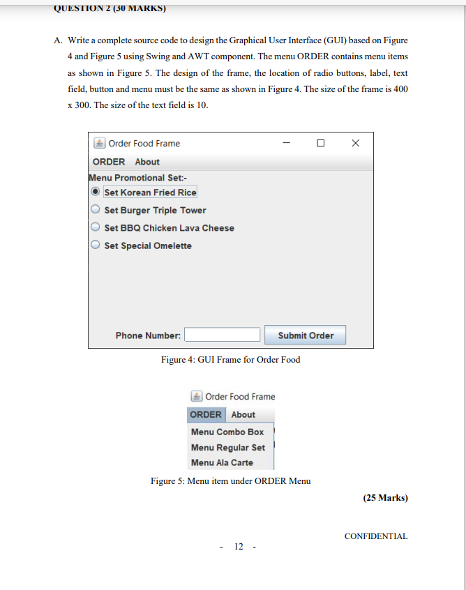 Solved Question 2 30 Marks A Write A Complete Source Code
