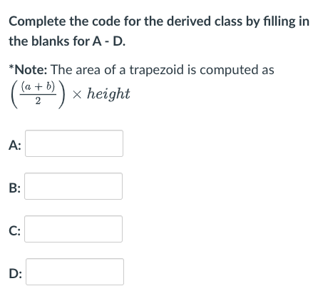 Solved 1 2. 3 4 5 6 7 8 9 10 11 12 13 14 class Shape: def | Chegg.com