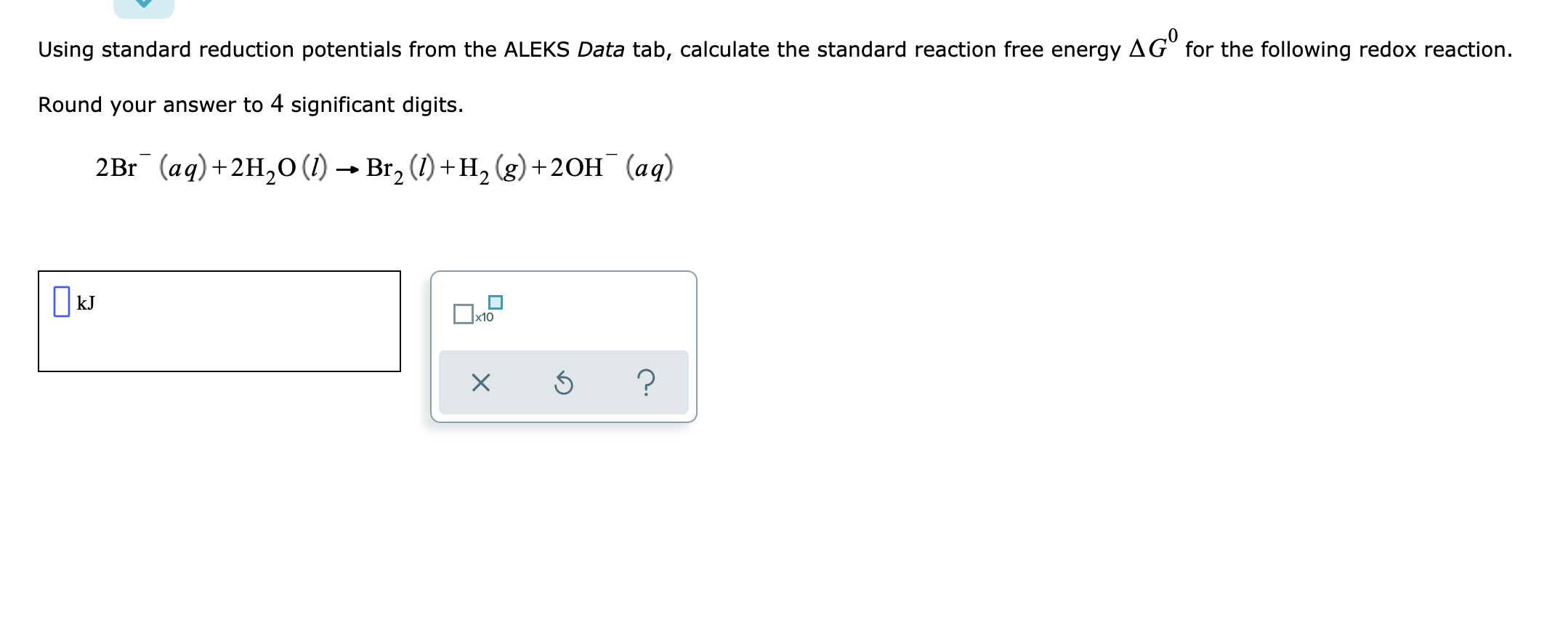 Solved Using standard reduction potentials from the ALEKS | Chegg.com Solved Using standard reduction potentials from the ALEKS | Chegg.com
