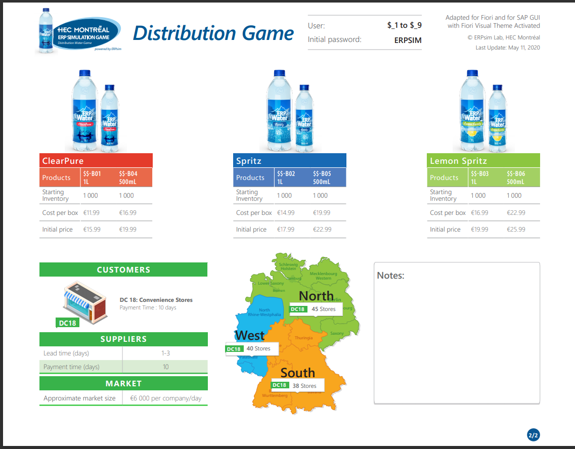 User: $_1 to $_9 HEC MONTREAL ERP SIMULATION GAME | Chegg.com