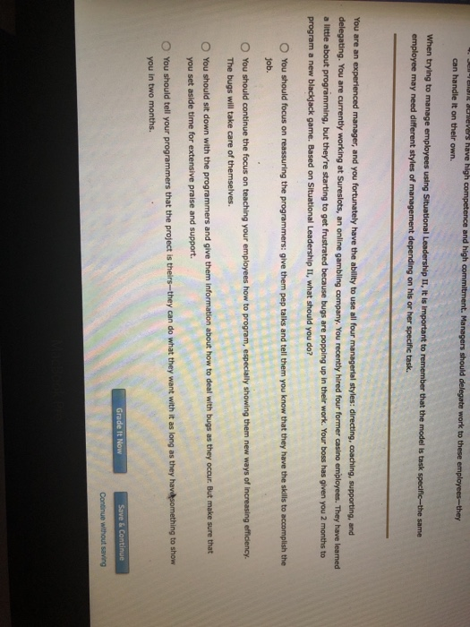 Solved 6. According to the (concern for people) and task | Chegg.com