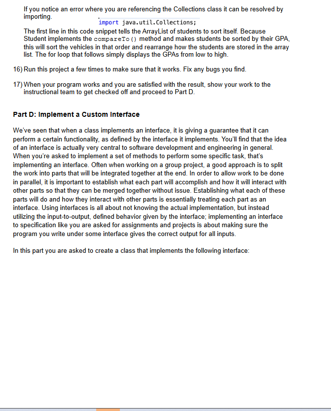 ITSC 1213 - Abstraction and Interfaces Introduction | Chegg.com