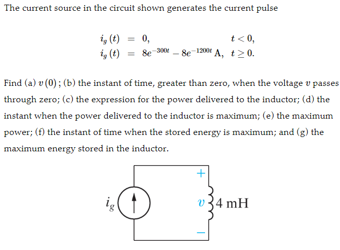 [Solved]: The current source in the circuit shown generate