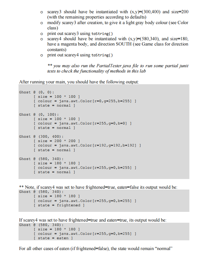 Solved Question 01 (working with constructors - | Chegg.com Solved Question 01 (working with constructors - | Chegg.com