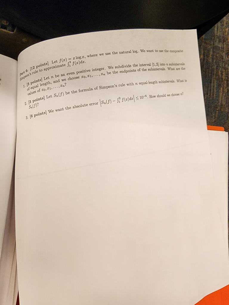 Solved 2. 3 points] Let Sn 3. [6 points] We want the | Chegg.com