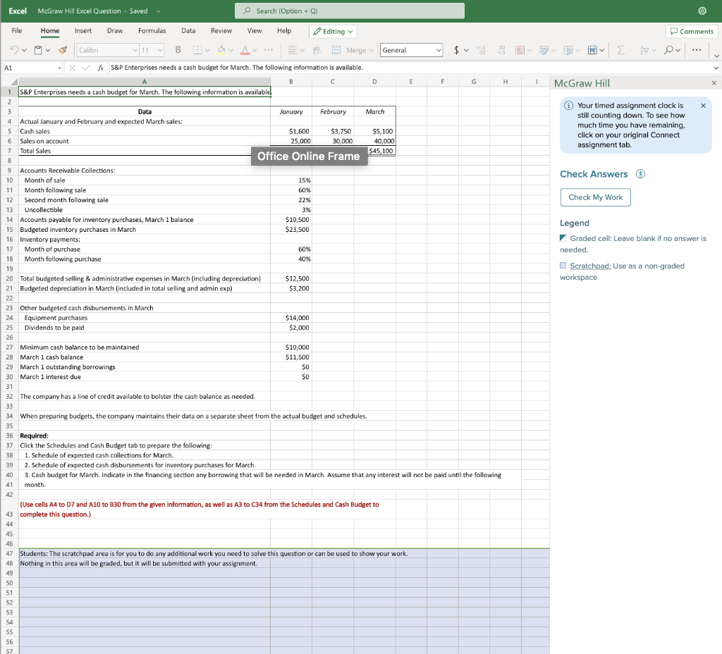 Solved (1) Your timed assignment clock is still counting | Chegg.com