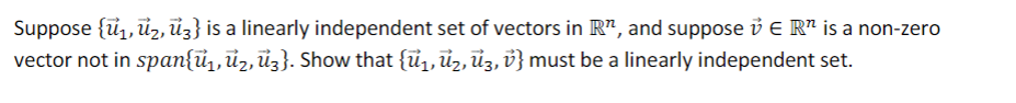 Solved Suppose {u1,u2,u3} is a linearly independent set of | Chegg.com