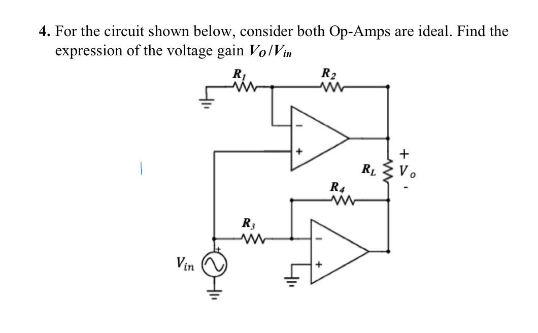 Solved For the circuit shown below, consider both Op-Amps | Chegg.com