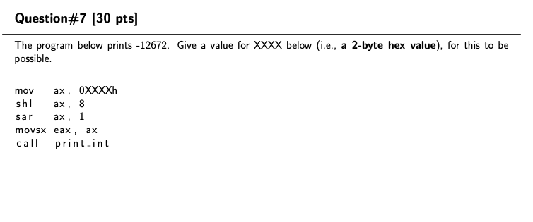 Solved Question7 30 Pts The Program Below Prints 12672 