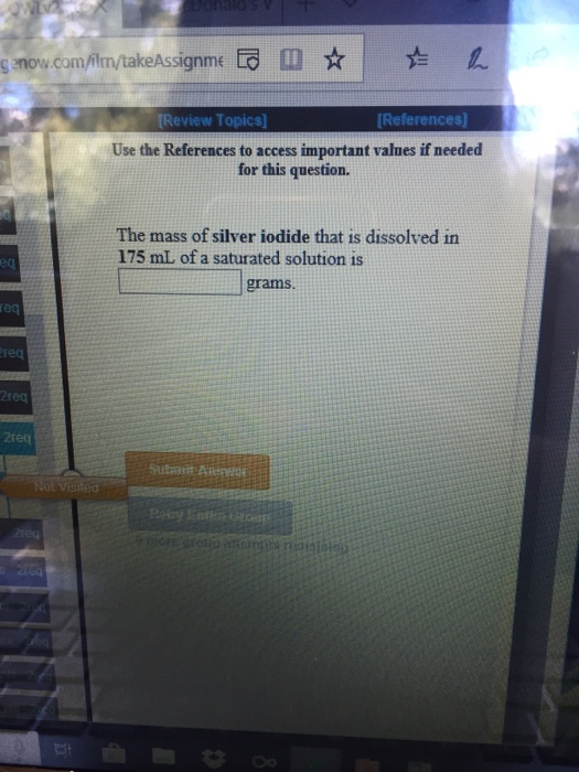 Solved Review Topics] References] Use the References to | Chegg.com