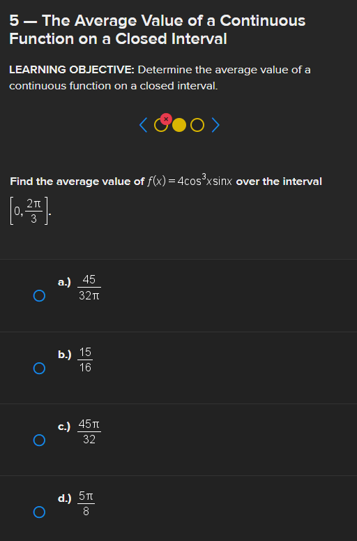 Solved 5 - The Average Value of a Continuous Function on a | Chegg.com