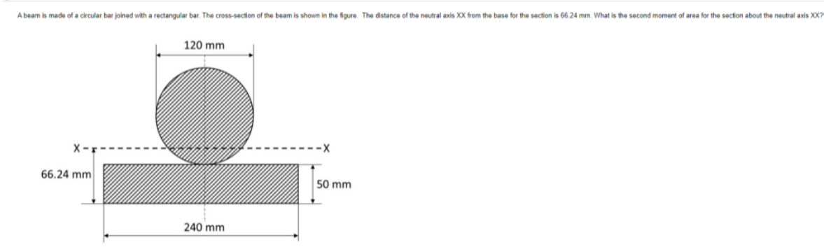 Solved A beam is made of a circular bar joined with a | Chegg.com