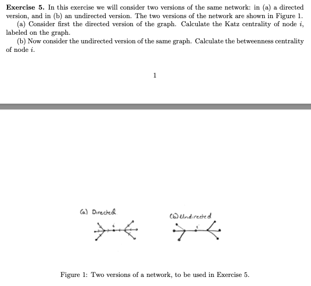 Solved Exercise 5. ﻿In this exercise we will consider two | Chegg.com