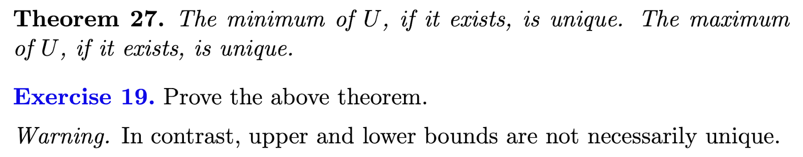 Solved Theorem 27. The minimum of U, if it exists, is | Chegg.com