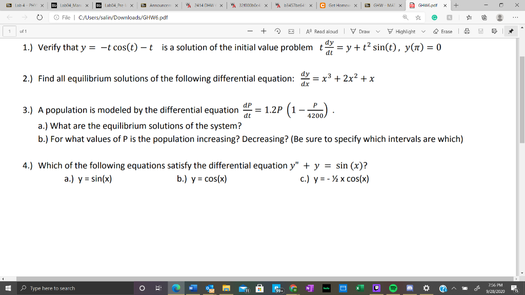 Solved Lab 4-PHYX Bb Lab04 Manix Bb Lab04. Pre X Announcem X | Chegg.com