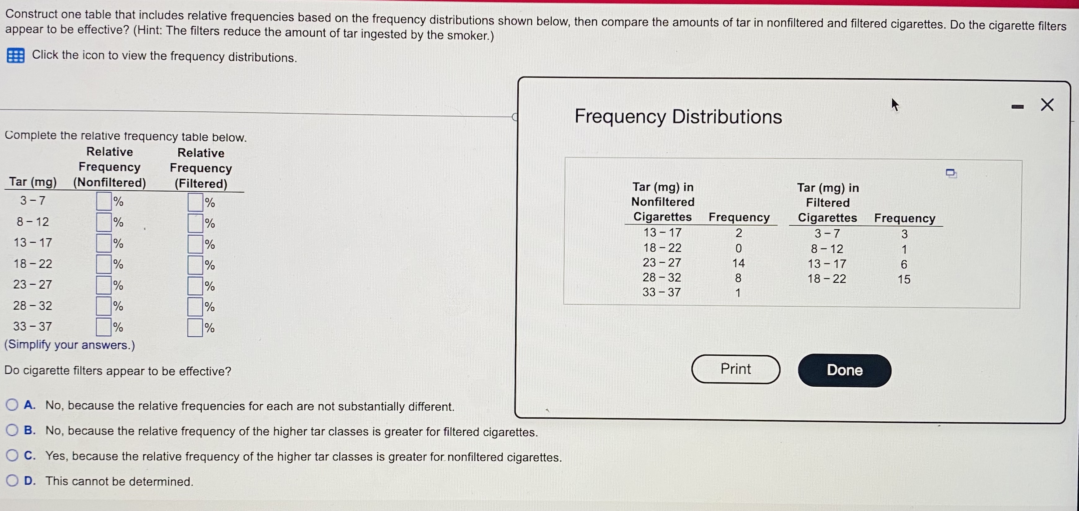 Solved Construct one table that includes relative | Chegg.com