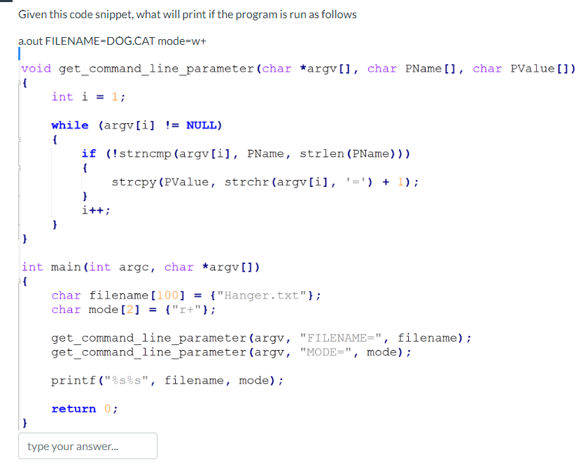 Solved Given this code snippet, what will print if the | Chegg.com