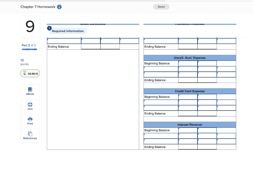 Solved Required information Skip to question [The | Chegg.com