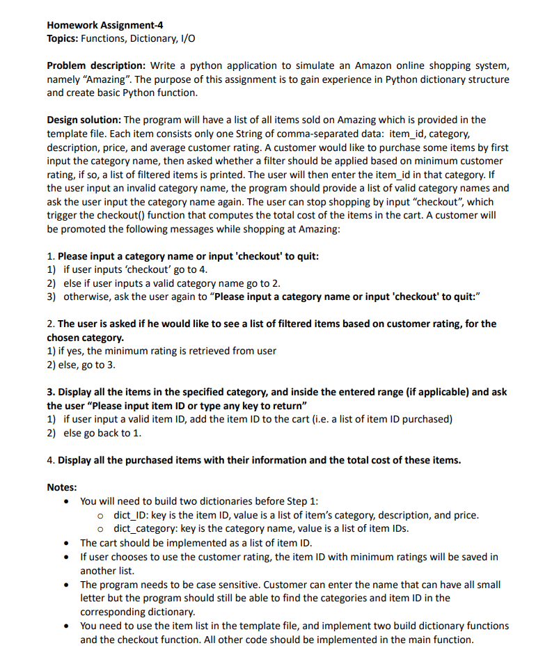 Solved def build_dict_by_id(items): #your code here | Chegg.com