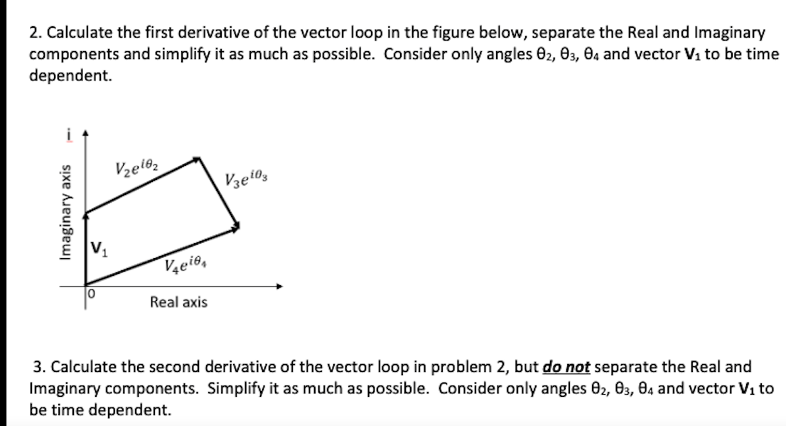 2. Calculate the first derivative of the vector loop | Chegg.com