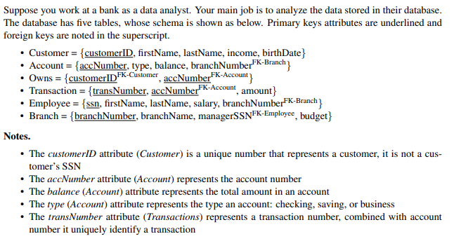 Solved FK-Account amount) Suppose you work at a bank as a | Chegg.com