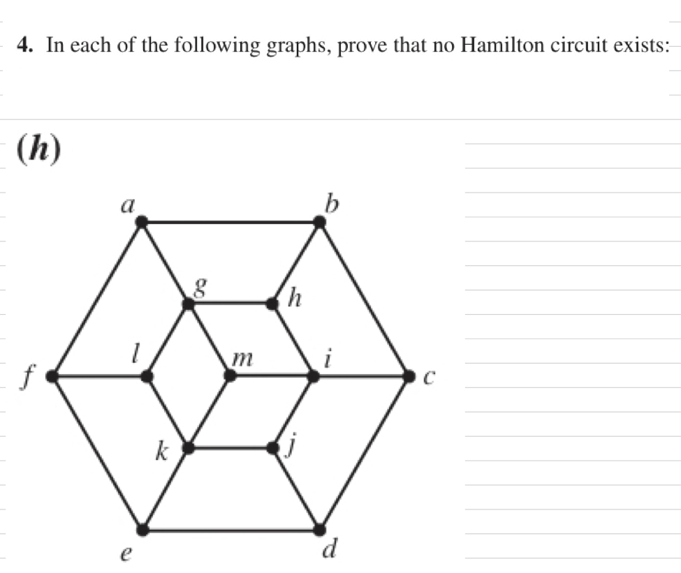 Solved 4. In each of the following graphs, prove that no | Chegg.com