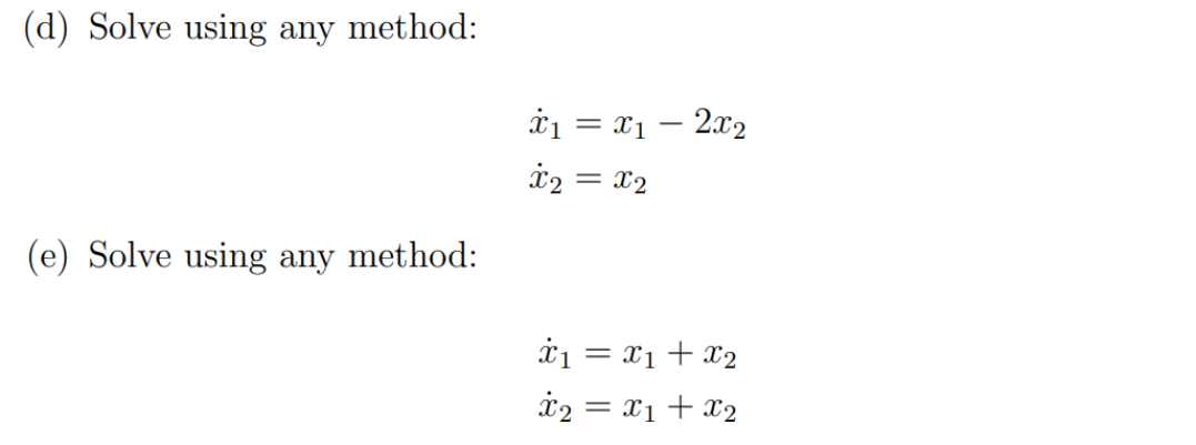 Solved Task 4. (a) Solve using the eigenvalue method: 1 = X1 | Chegg.com