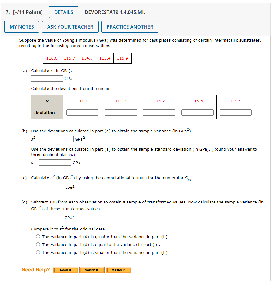 Solved 11 Points] DEVORESTAT9 1.4.045.MI. Suppose the value | Chegg.com