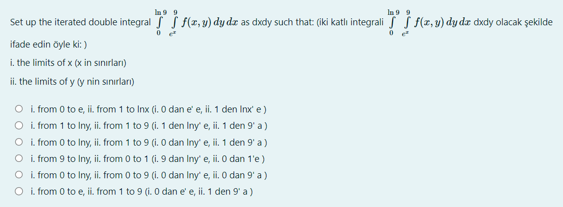 Solved Set up the iterated double integral | Chegg.com