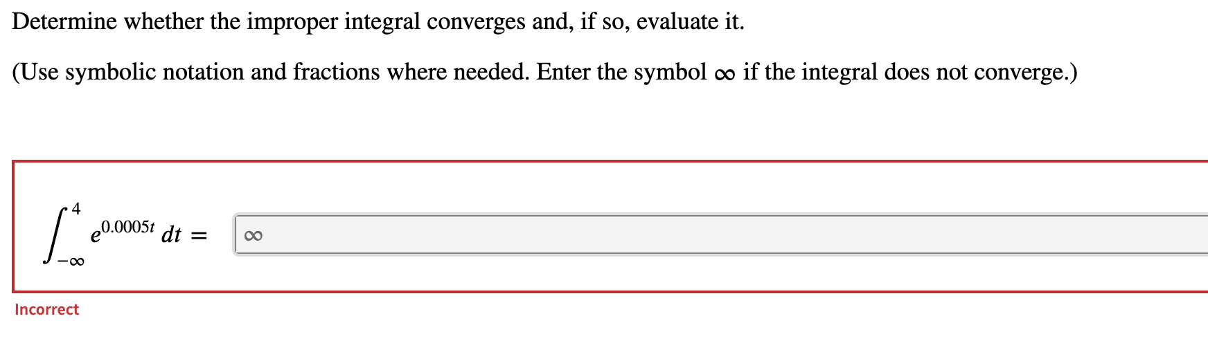 Solved Determine whether the improper integral converges | Chegg.com