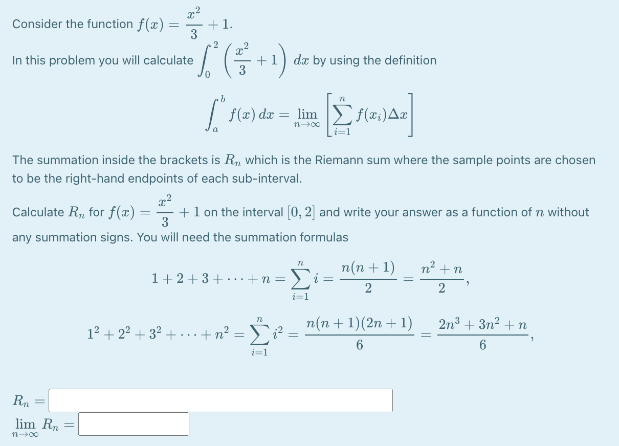 Solved Consider the function f(x)=3x2+1. In this problem you | Chegg.com