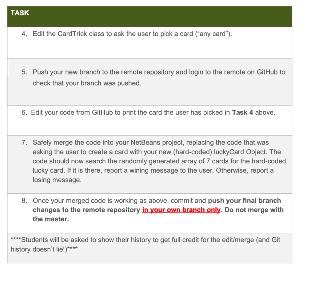 Solved TASK 1. Clone the exercise 1 repository listed above | Chegg.com