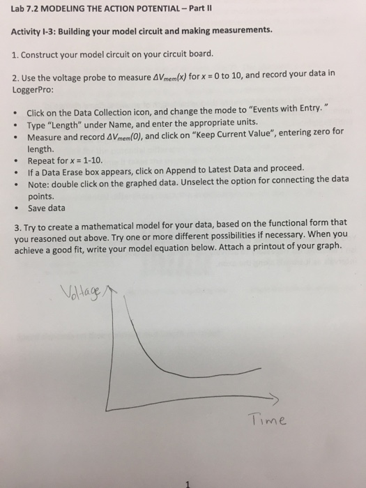 Modeling the Action Potential Part II, Building model | Chegg.com