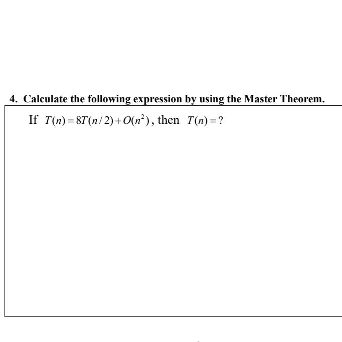 Solved 4. Calculate the following expression by using the | Chegg.com
