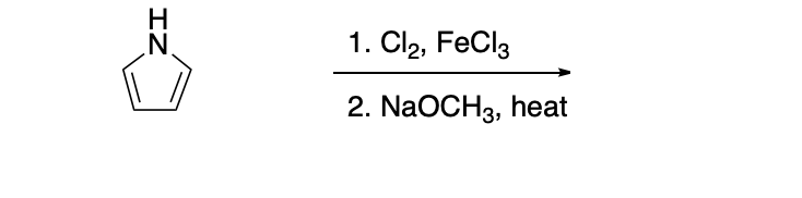 Solved PhN2. CI 1. Cl2, FeCl3 2. NaOCH3, heat | Chegg.com