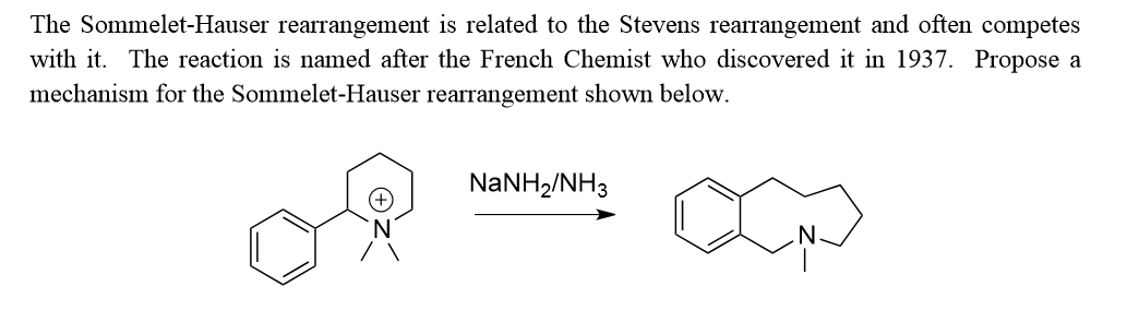 Solved The Sommelet-Hauser rearrangement is related to the | Chegg.com