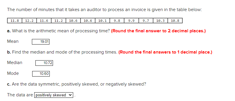 Solved The number of minutes that it takes an auditor to | Chegg.com
