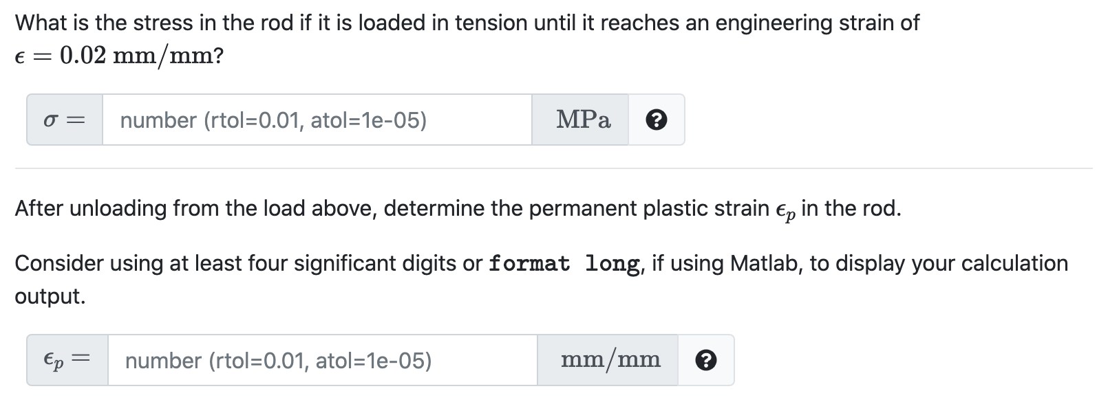 Solved A cylindrical rod is made of a material with the | Chegg.com