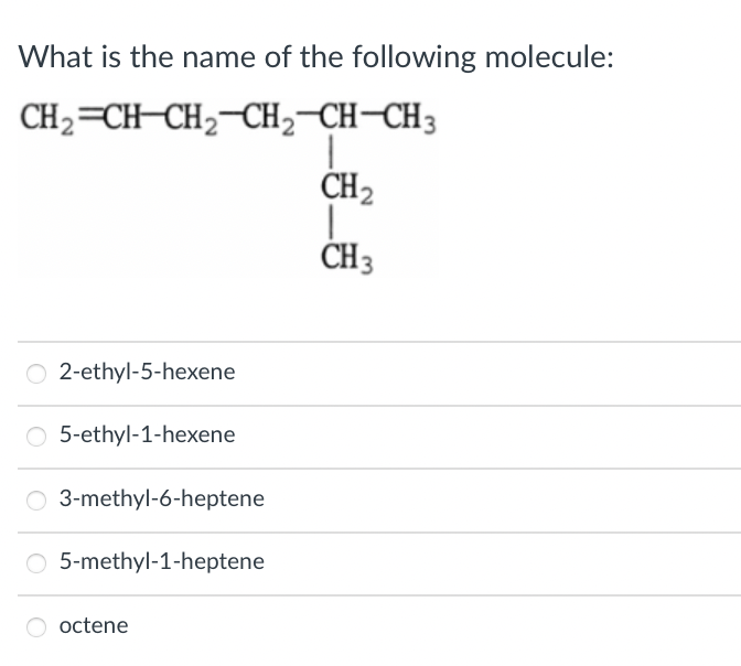 Solved What is the name of the following | Chegg.com