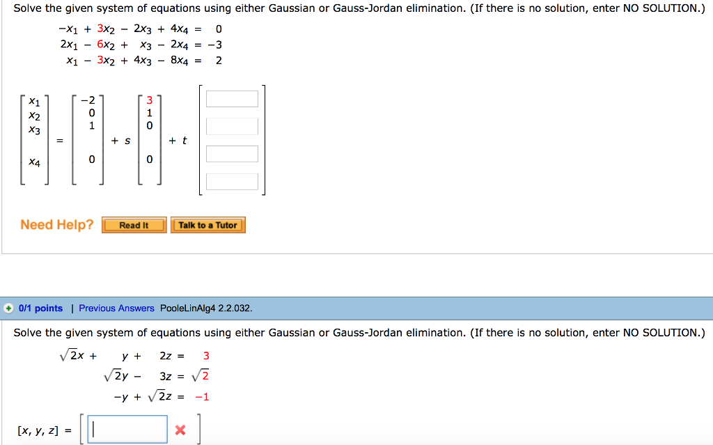 Solved Solve the given system of equations using either | Chegg.com Solved Solve the given system of equations using either | Chegg.com