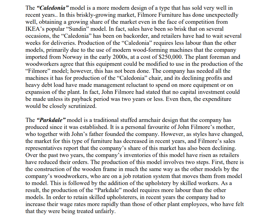 Solved REVENUES \& COSTS "CALEDONIA" MODEL (\$ | Chegg.com